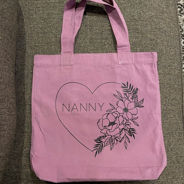 Nanny Heart Svg, Nanny Svg, Flowers Svg, Best Nanny Svg, Most Loved ...