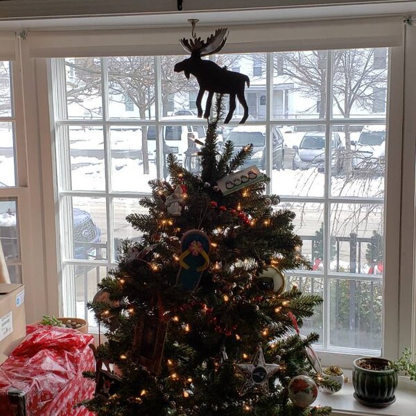 Metal Moose, Tree Topper Free Shipping! - Etsy