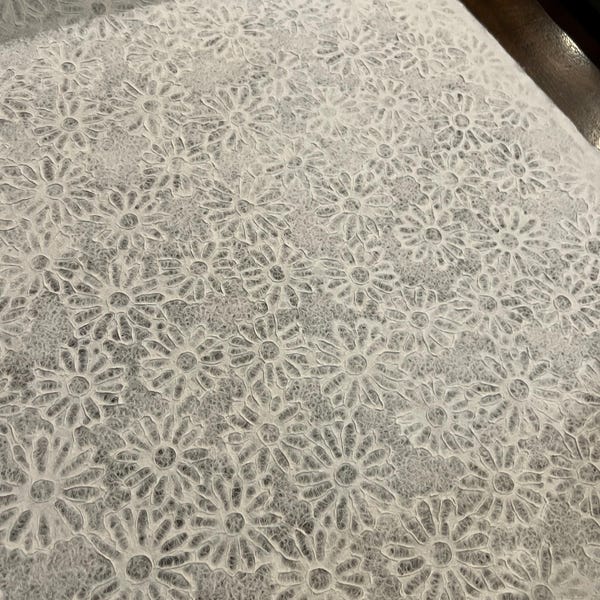 Handmade Lace Kozo Washi Paper (bubble Pattern) - Thai Mulberry Paper ...