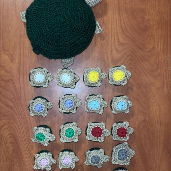 The ORIGINAL Turtle Memory Game *PATTERN* English Pdf ORIGINAL Stitched ...