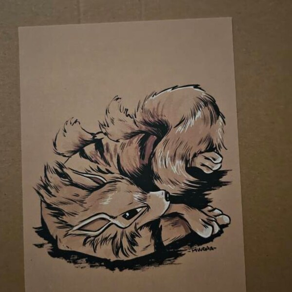 Spirit of the Forest FOREX (foamex) Print of a Black and White ...