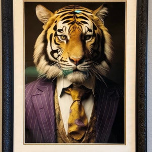 Razorback in Suit, University of Arkansas Poster, Football Fan Art ...