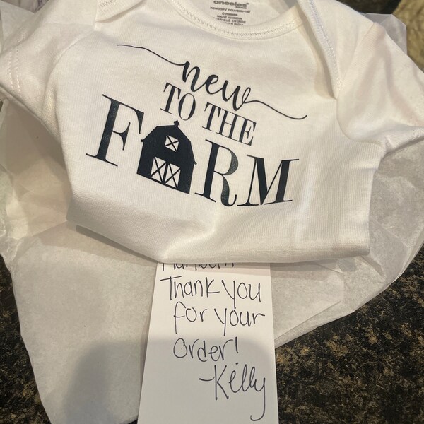 New to the Farm Baby Bodysuit - Etsy