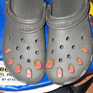 Realistic Toes Charm Set of 10 or 5 for Crocs Hilarious Toe Charms for ...