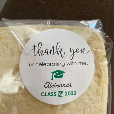 Graduation Thank You Stickers,graduation Favor Stickers,class of 2024 ...