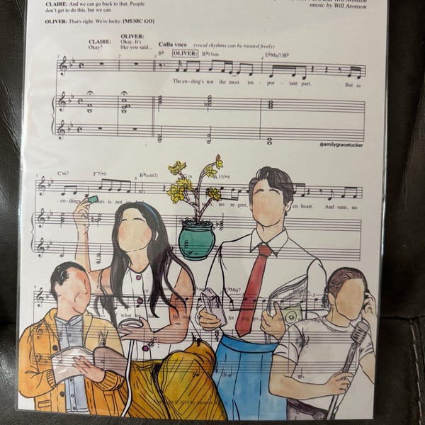 Moulin Rouge Derek Klena Sheet Music Art - Etsy