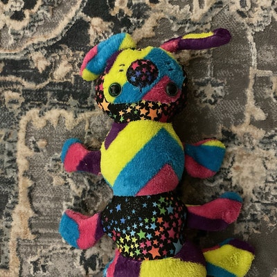 MR SQUIGGLES Clown Worm Caterpillar TY 90s Kidcore Clowncore Sewing ...