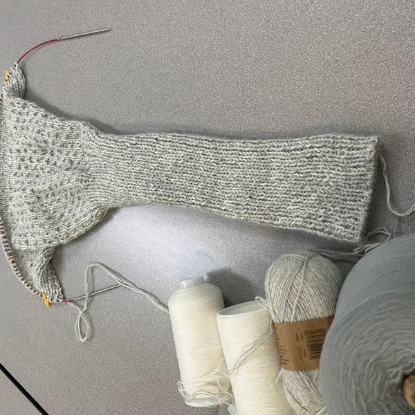 KNITTING PATTERN Snowfall Sweater Scarf, Scarf With Sleeves, Sneed ...