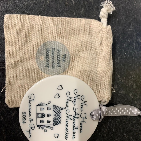 New Home Gift, Personalised New Home Ornament, Housewarming Gift, New ...