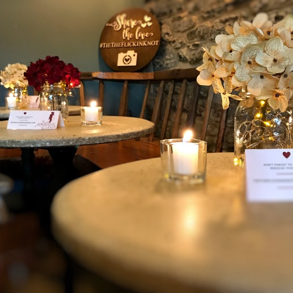 Rustic Wedding Decor, String Lights, Wedding Table Decor, Reception ...