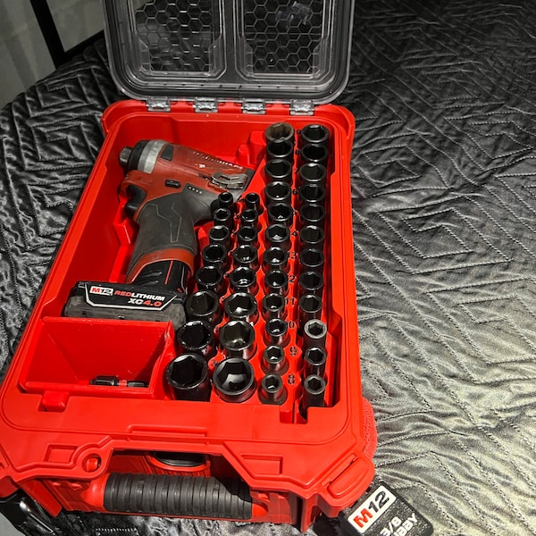 M12 Die Grinder Insert for Milwaukee Packout Compact Organizer | Jonah ...