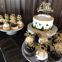 30th Anniversary Cake Topper double Sided Glitter 30th Wedding ...