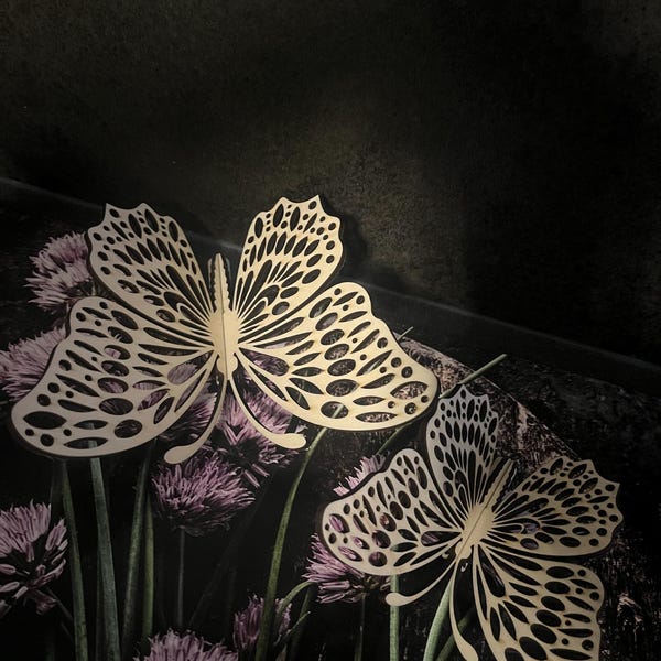3d Butterfly Svg Laser Cutting Files Wooden Butterfly 3d Svg Files