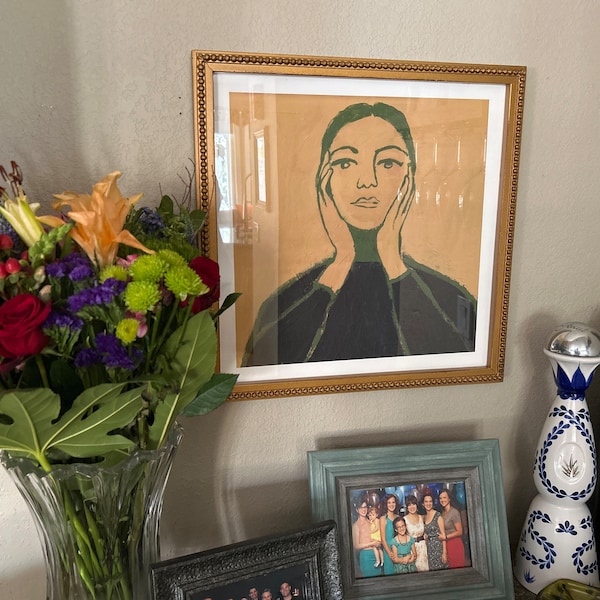 Vintage Color of Your Choice - in 1x1 Bumpy Style - Choose Your Frame ...