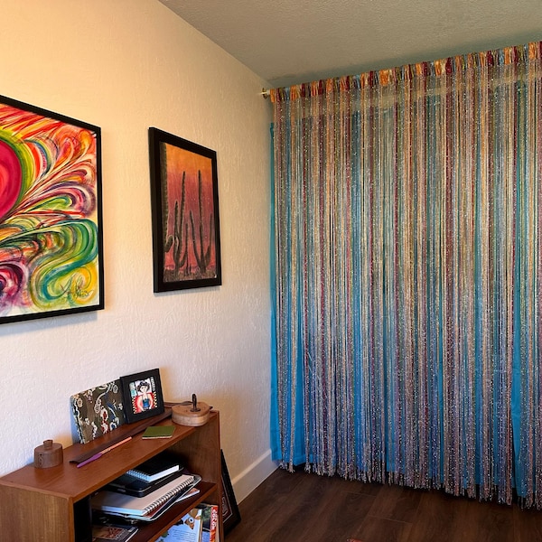 Thread Curtains. Curtain With Lurex 3mx2.8m. Door Curtain. Window ...