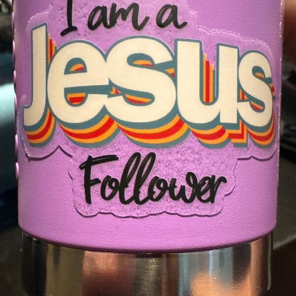 I Am A Jesus Follower Sticker, Christian Sticker, Christmas Sticker ...