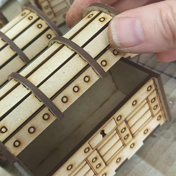 Laser Cut Organizer Box Plan With Drawers Wooden Jewelry or Desk ...