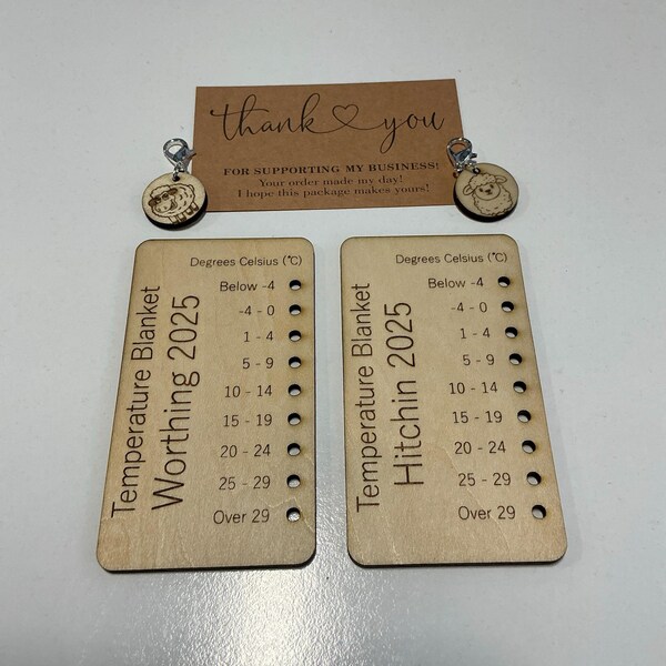 Temperature Blanket Shade Chart | Blanket Planner Key | Personalised ...