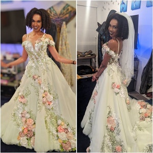 Princess Fairytale Rose Dress Inga Ezergale Design - Etsy