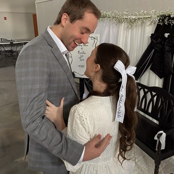 Hoco Custom Embroidered Bouquet Wrap Sash Bow Prom Bouquet Sash With ...