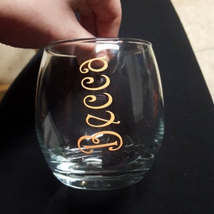 Custom Name Decal Shot Glass Decal Small Name Decal for Shot Glass ...