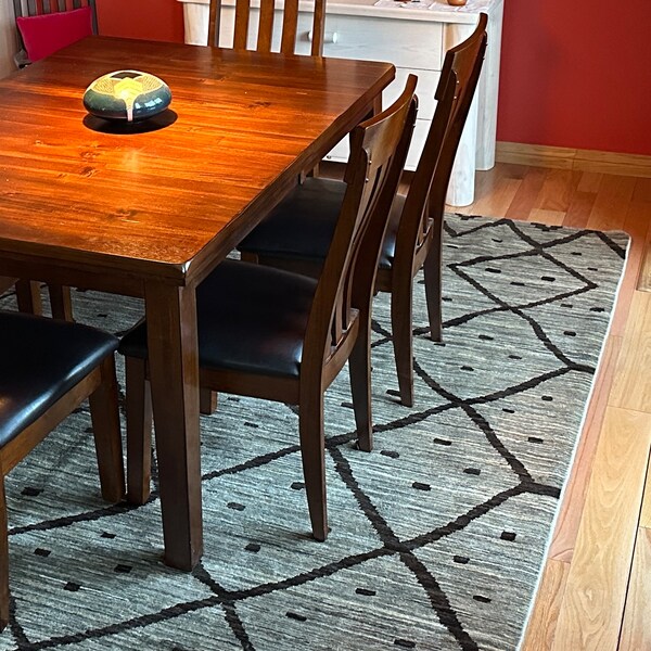 Handmade 4' X 6' Bokhara Afghan Khal Mohammadi Wool Rug Red Root Dye ...