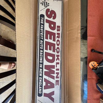 Custom Speedway Wood Sign, Race Theme Decorations, Custom Speedway ...