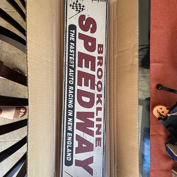 Custom Speedway Wood Sign, Race Theme Decorations, Custom Speedway ...