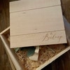 Large Size Box Engraved With Block Font Name Only // Gift Box ...
