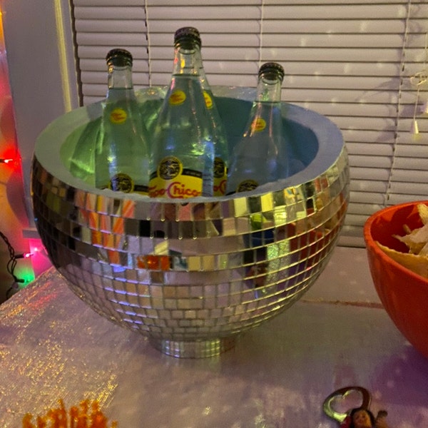 Disco Ball Ice Bucket | Custom Disco Cowgirl Champagne Chiller & Party ...