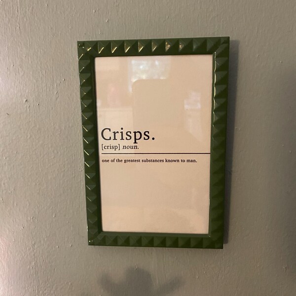 Crisps Definition Funny Birthday Card, for Best Friend, Birthday Card ...