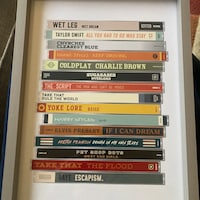 Personalised CD Stack Print, Retro Music Poster, Custom Favourite Song ...