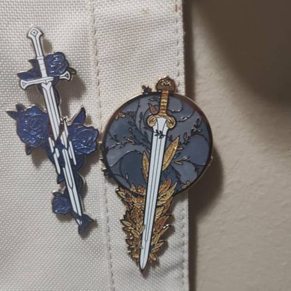 Roses of the Broken Sword | 80mm Enamel Pin - Etsy