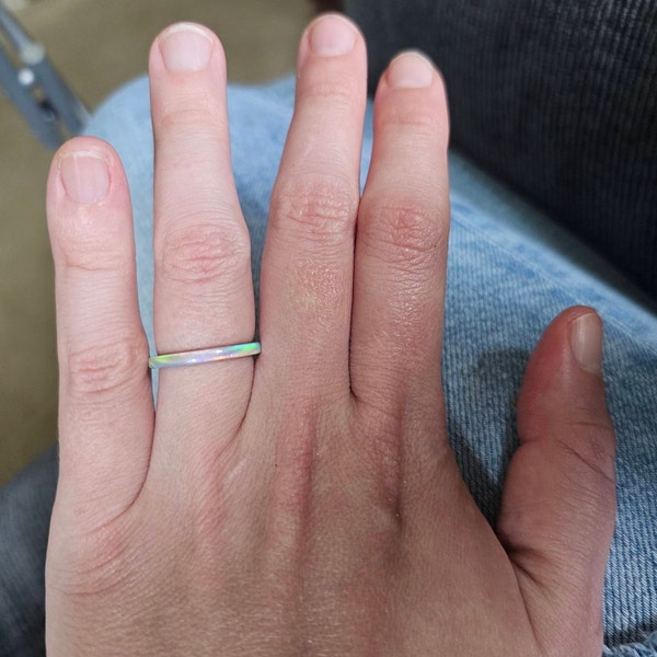 Prismatic Unicorn Ring Handmade With Unicorn Poop and Moissanite Colors ...