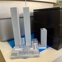 Original WTC World Trade Center Twin Towers New York City NY 6" 1:3500 ...