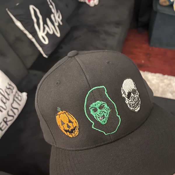 Halloween 3 Baseball Cap 80s Horror Tom Atkins Silver Shamrock - Etsy