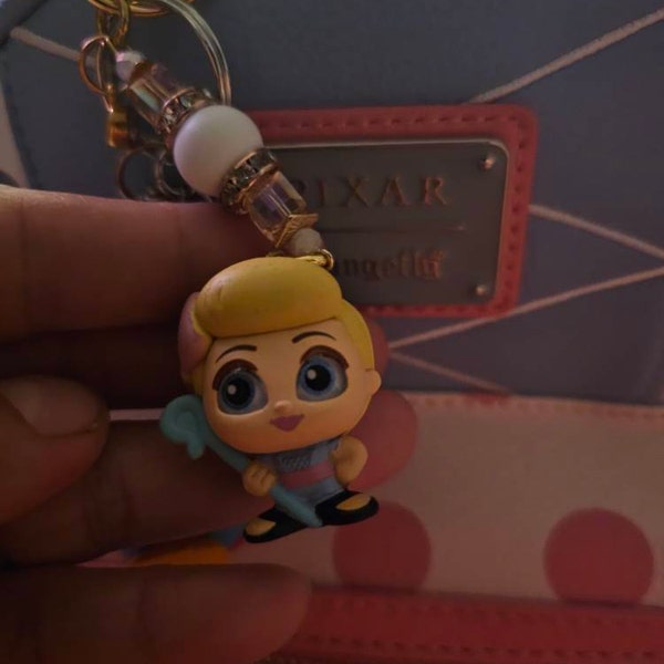 Lotso the Bear From Toy Story Glitter Keychain Doorables - Etsy