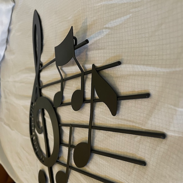 Metal Musical Note Wall Decor: Elegant Music Studio Art - Etsy