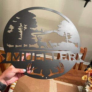 Custom Metal Hunting Sign - Etsy