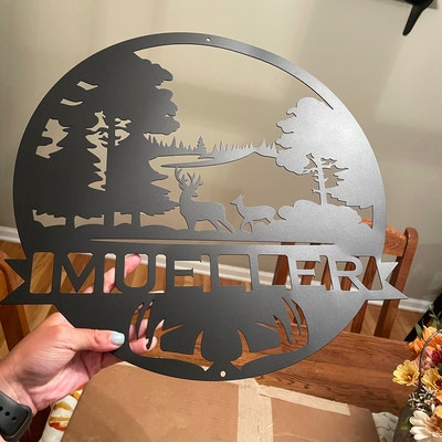 Custom Metal Hunting Sign - Etsy
