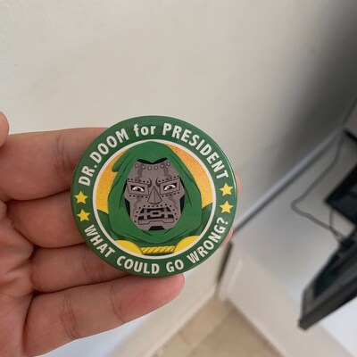 Dr. Doom for President 2.25 Inch Button Pin Pinback - Etsy