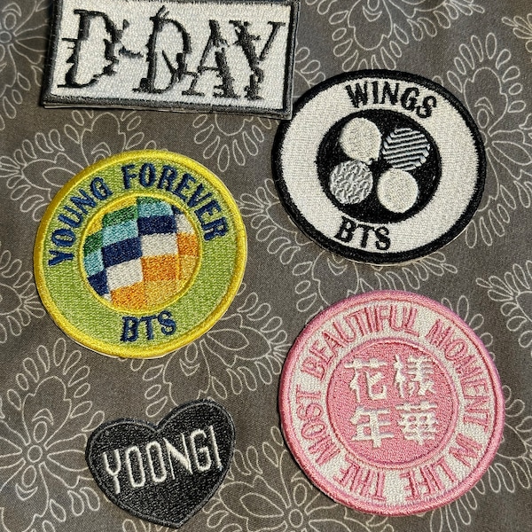 BTS Dynamite Embroidered Iron-on Patch - Etsy