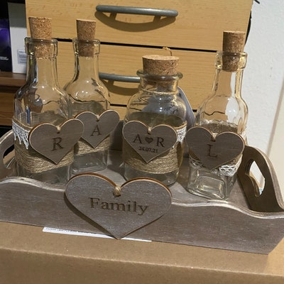 Wedding Sand Ceremony Set, Family Unity Set, Sand Ceremony Vases ...