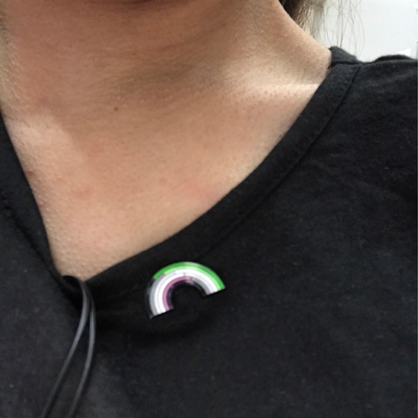 Aroace Rainbow Pin — Aro Pride Accessory Badge Aromantic Acearo ...