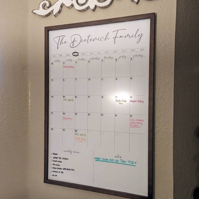 Personalized Weekly Calendar, Personalized Weekly Schedule, 9x24 or ...