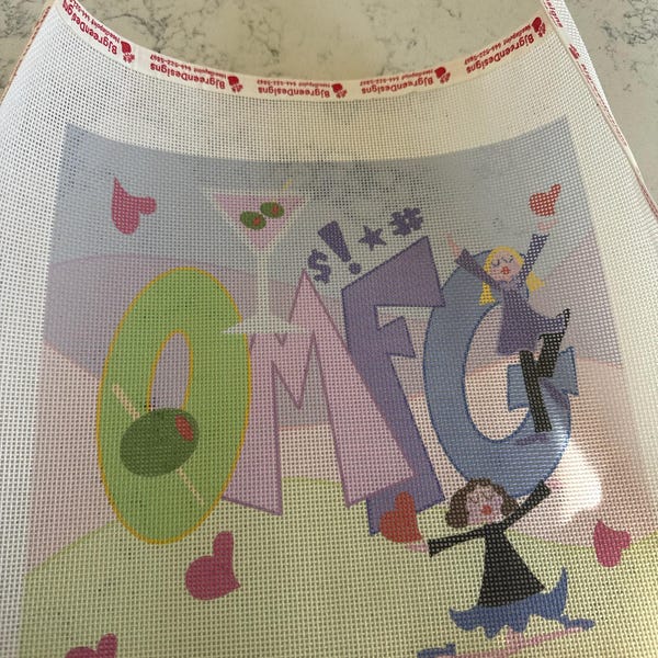 Custom Designed Needlepoint, ALPHABET Letters, Mono Deluxe Canvas ...