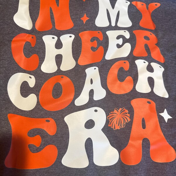 Personalized in My Cheer Coach Era Shirt, Cheer Coach Shirt, Cheer Era ...