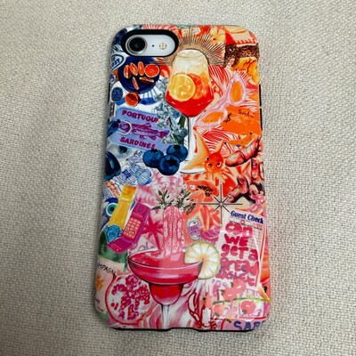 Summer Collage Phone Case, Scrapbook Phone Case Aesthetic iPhone Case, iPhone 15 Pro Max, 15 Pro ...