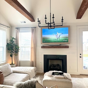 Wood TV Frames, genuine Oak, Wall Art, Aesthetic Home Décor, Room Décor ...