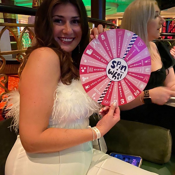 Dry-wipe Pink Spinning Wheel Game! - Etsy UK